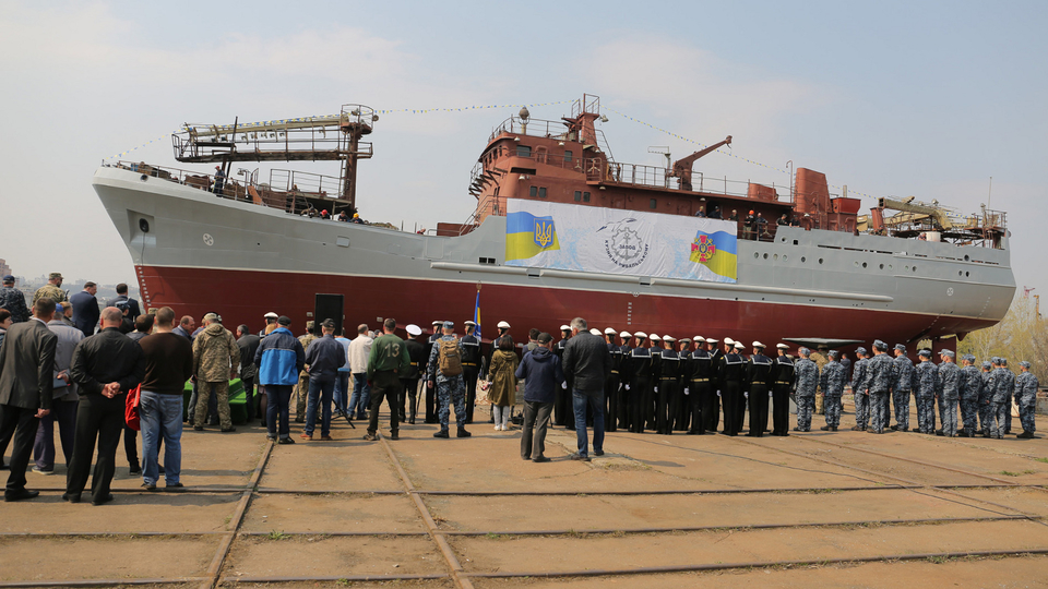 First spy ship for Ukrainian Navy launched