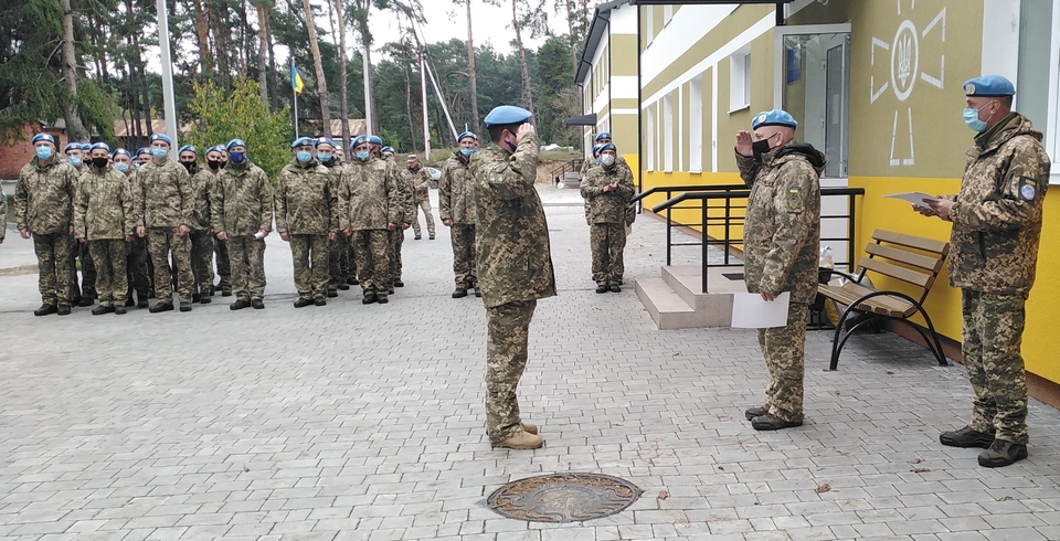 Ukrainian peacekeepers return from Congo