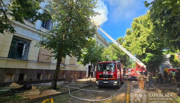 Art museum in Kharkiv catches fire after shelling; infant injured